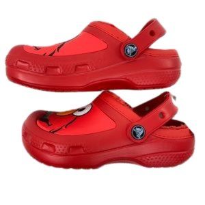 CROCS | Shoes | Crocs Red Elmo Faux Fur Lined Clogs J | Poshmark